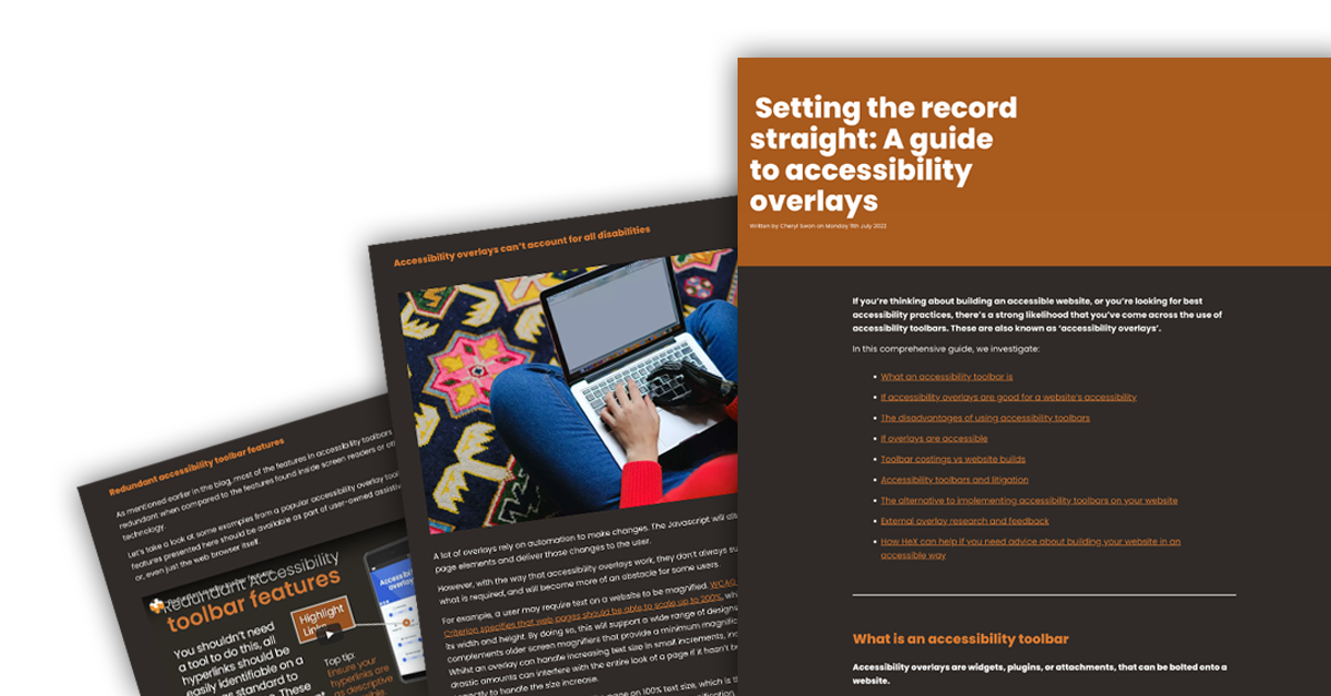 A Guide to Accessibility Overlays : HeX Productions