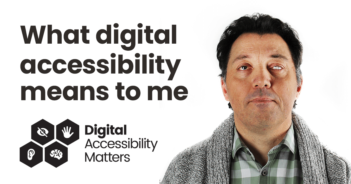 What Digital Accessibility Means Blind Assessor Alan Sleat : HeX ...